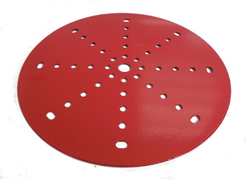 Circular Plates, red colour - Shop